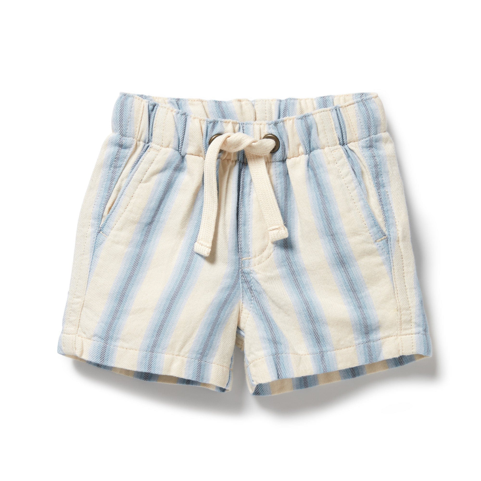 Deep Blue Stripe Organic Short | Parnell Baby Boutique